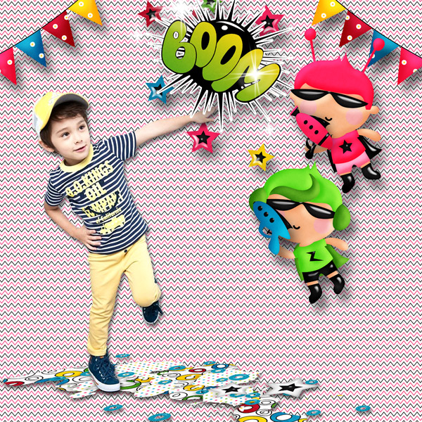 Chouk77 Designs: I'm a super hero ! + freebie