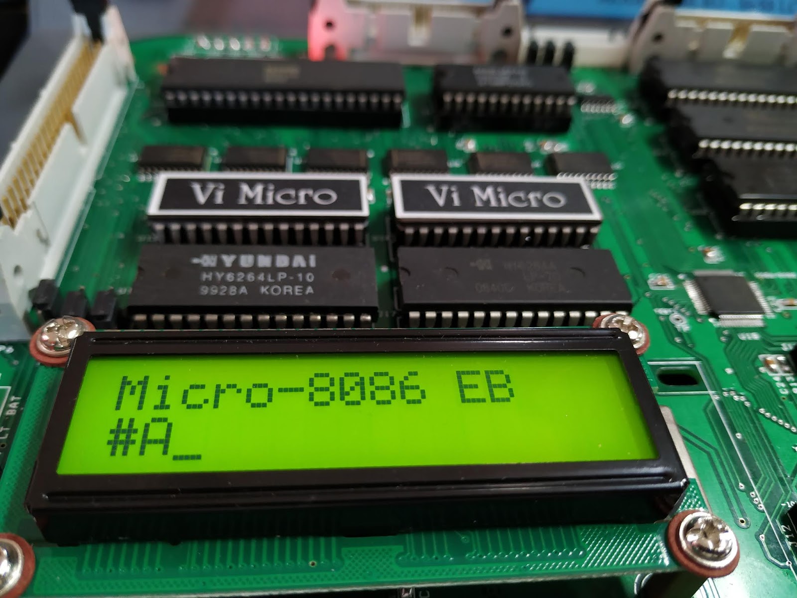 Sorting of numbers using 8086 hardware kit