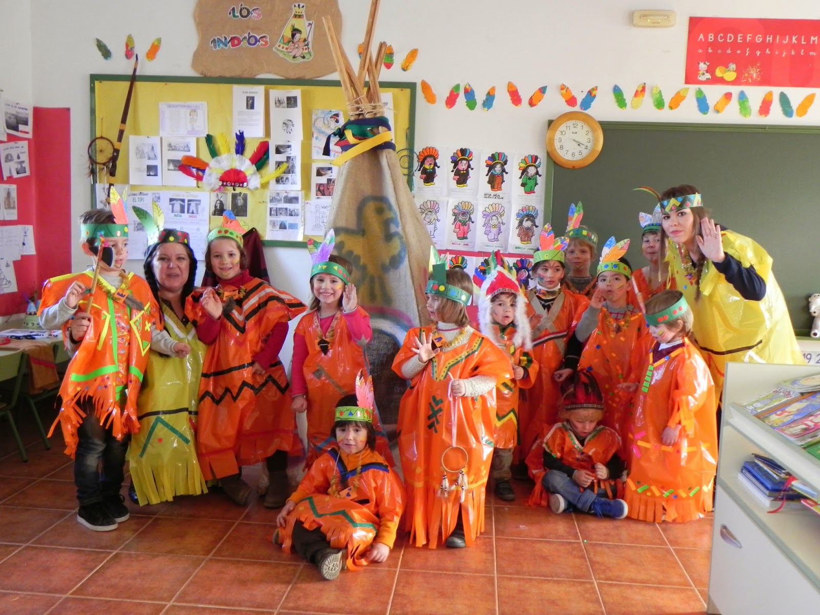 INFANTILES DE MONTEARAGÓN: CARNAVAL INDIO EN SIÉTAMO