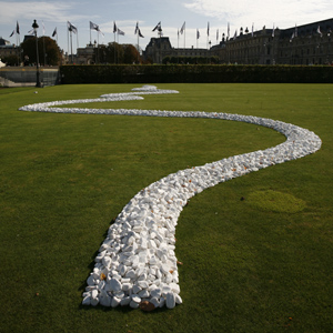 Welcome to E.D.N.A...: Richard Long, Meandering line, 2002...