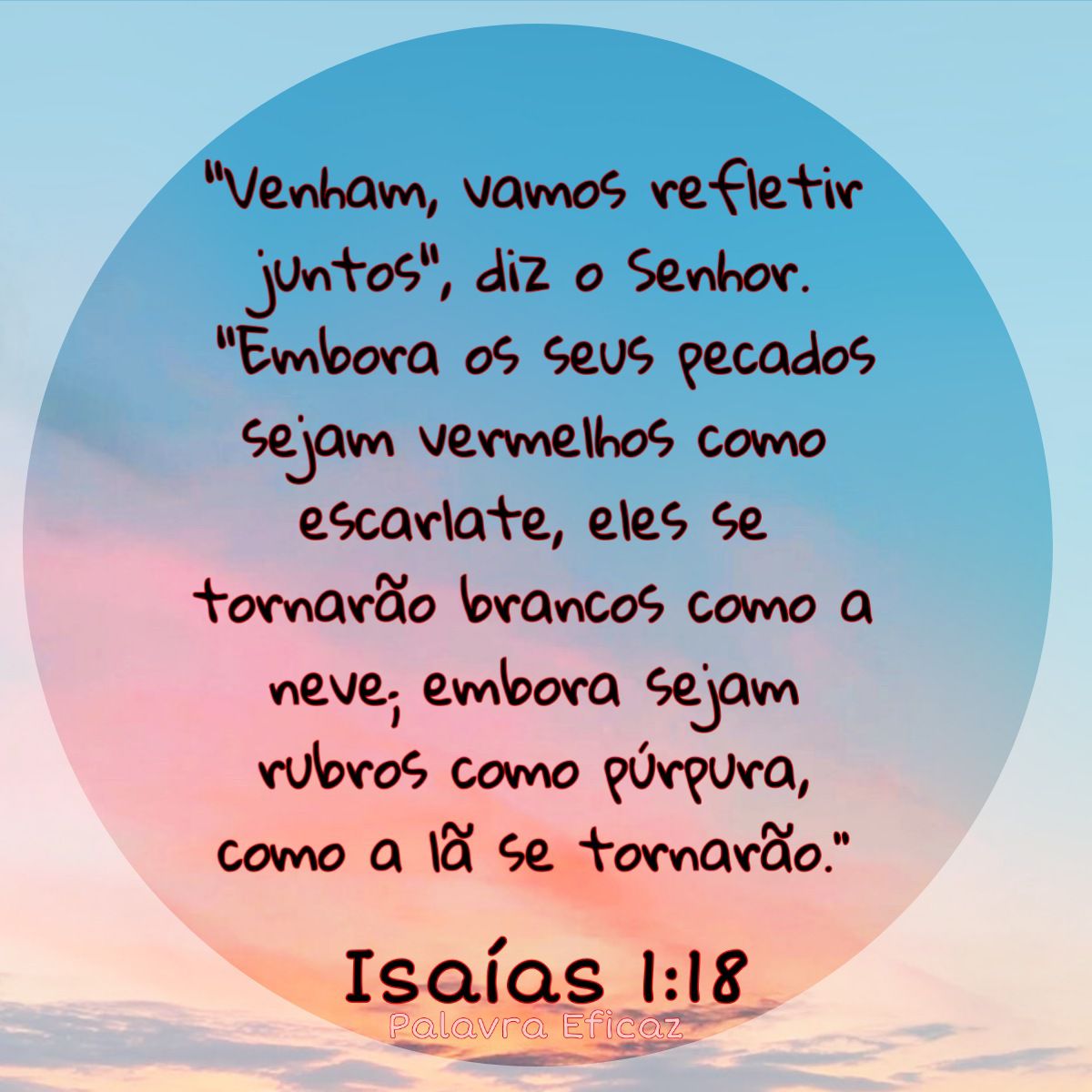 Palavra Eficaz : A avaliação de Deus - Isaías 1