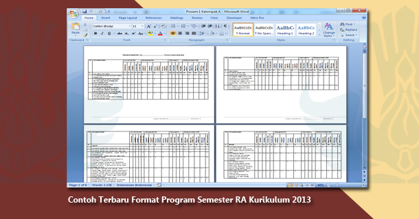 Program Tahunan Raudhatul Athfal