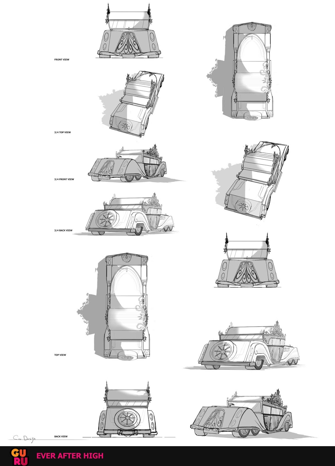 The Last Ticket to Mars: Ever After High concept art, location design ...