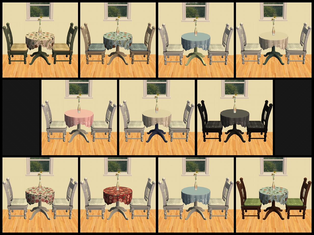 TheNinthWaveSims: The Sims 2 - TS4 Cottage Living Dining Set For The Sims 2