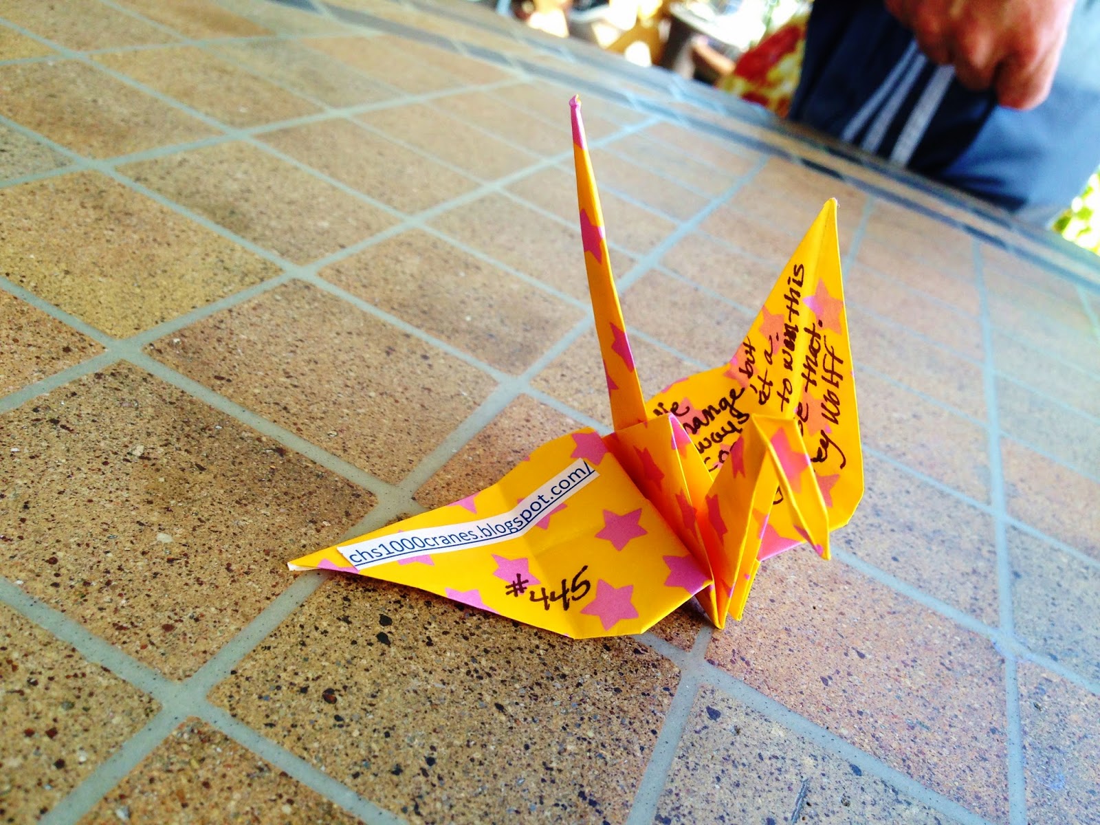 Peace, Love, Cranes . . . Clare's 1000 Paper Crane Project: $445