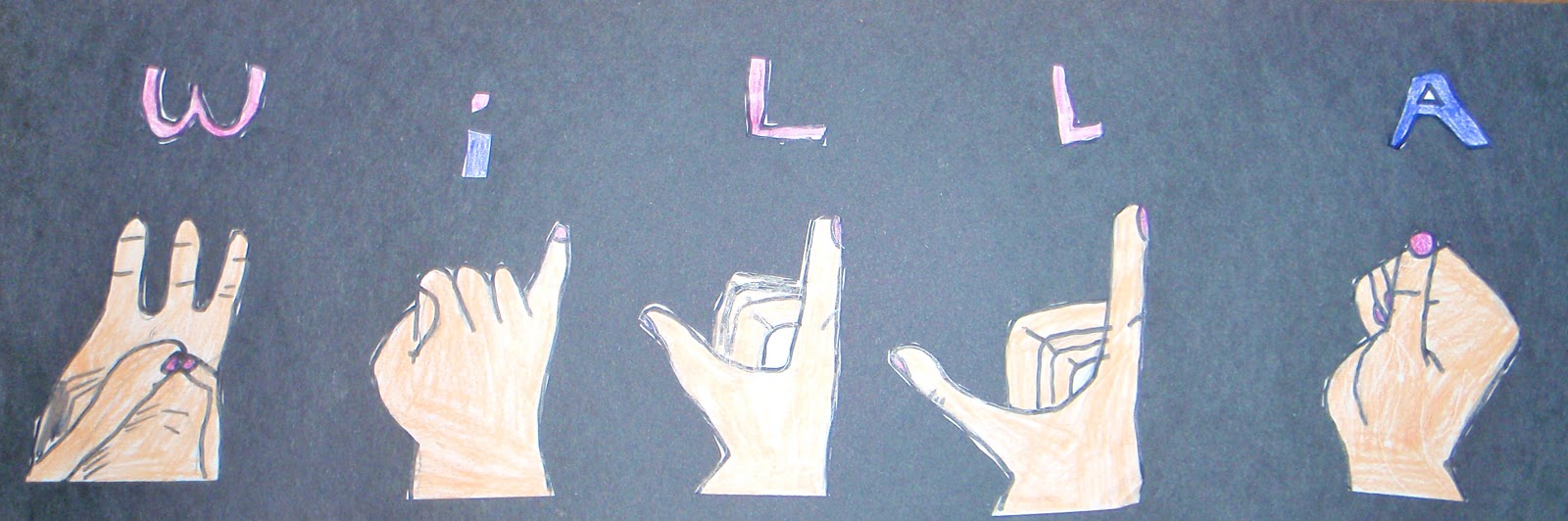 Fayston Elementary Art: Sign Language Hands