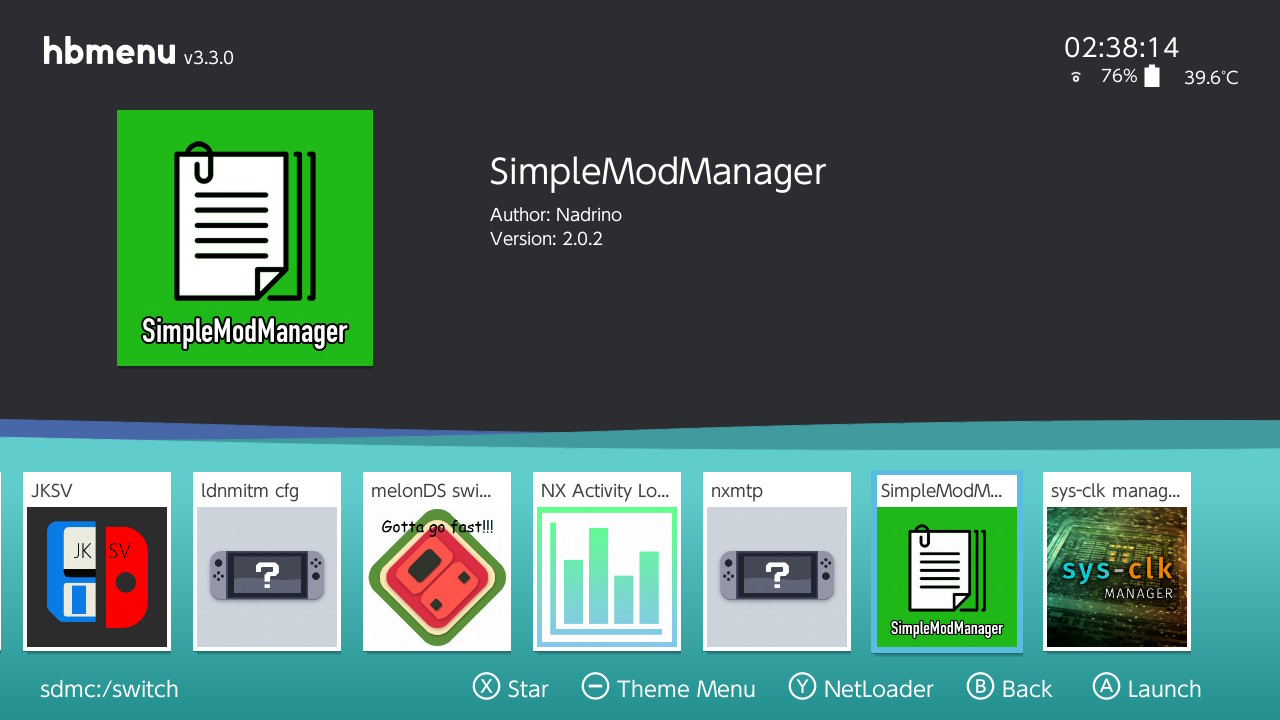 ニンテンドースイッチ 本体で直接modをインストール＆削除＆切り替えができるSimpleModManager紹介