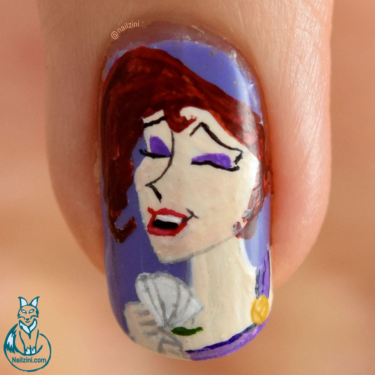 Hercules Megara Nail Art | Nailzini: A Nail Art Blog