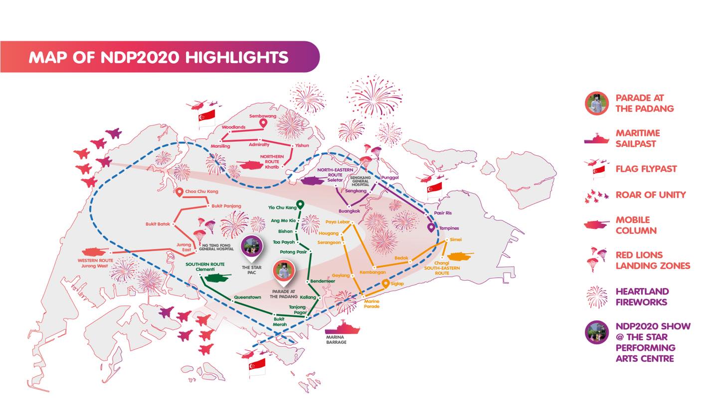 NDP 2020 Events and Activities : Time and Location for Parade, Flypast ...