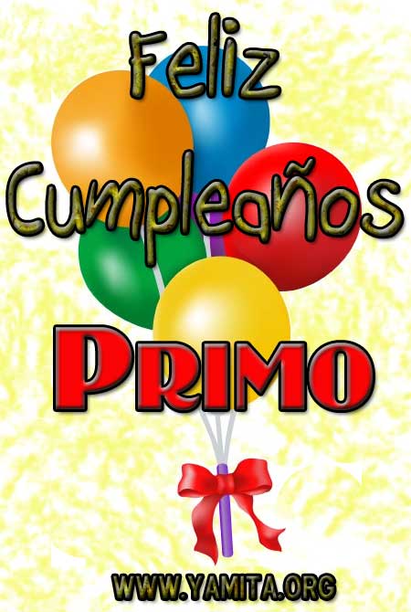 Feliz Cumpleaños Primo I