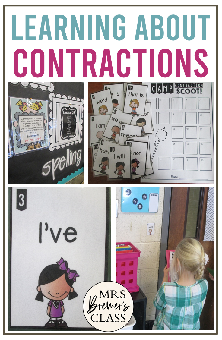 Camp Contraction {practice with contraction learning} | Mrs. Bremer's Class