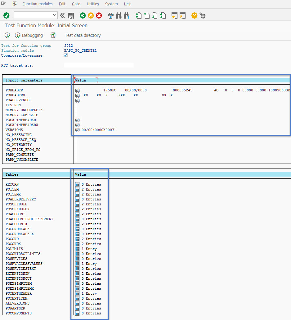 SAP ABAP Central: How to save import parameter values to RFM from ... SAP ABAP Central: How to save import parameter values to RFM from ...