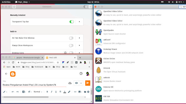 Review Pengalaman Install Pop!_OS Linux by System76 - JoOZ Blog