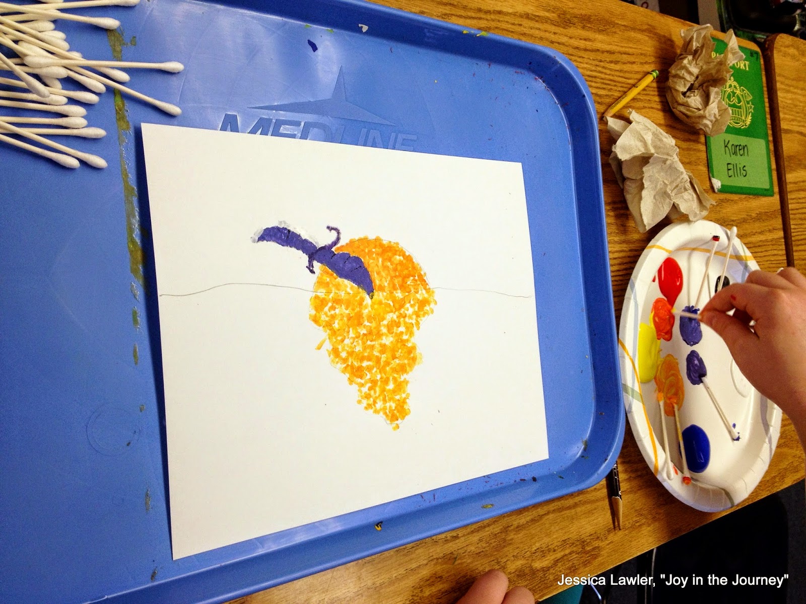 Pointillism - AKA Painting with Q-Tips! - Joy in the Journey