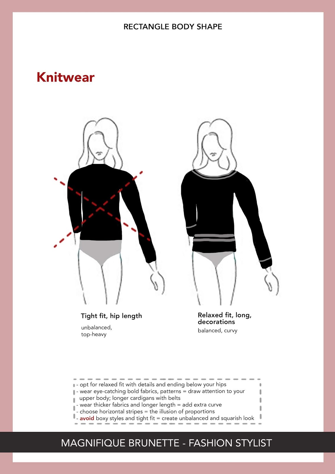 Body Shape Ultimate Guide Part 2 Rectangle Shape Magnifique Brunette