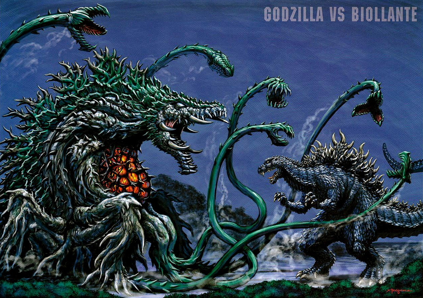 Kaiju Battle: SATURDAY SHOWCASE : Cool Biollante Artwork