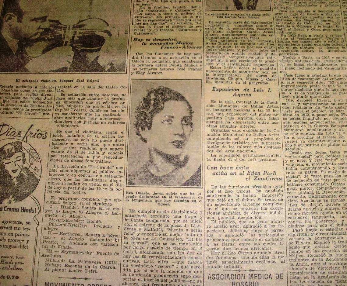 Eva Duarte (Evita) Su vida artistica (1935-1945) antes de ser la ...