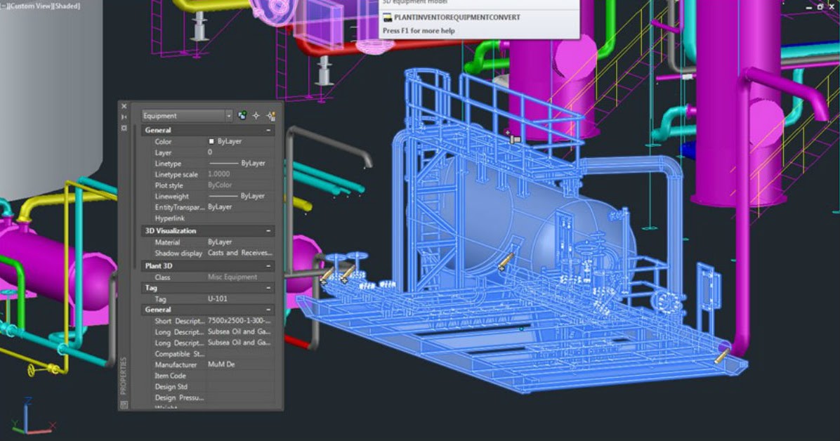 Aprende a diseñar equipos en AutoCAD Plant 3D - cadBIM3D