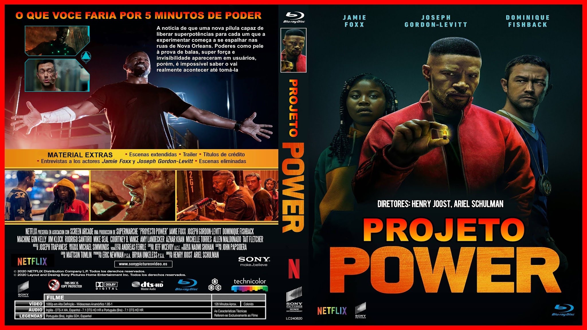 CAPAS DVD-R GRATIS: Projeto Power (2020) - Blu Ray