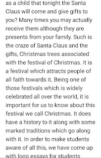 essay examples: Christmas Essay