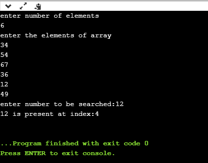 Data structure Algorithm and Programs: Sentinel search | Sentinel ...