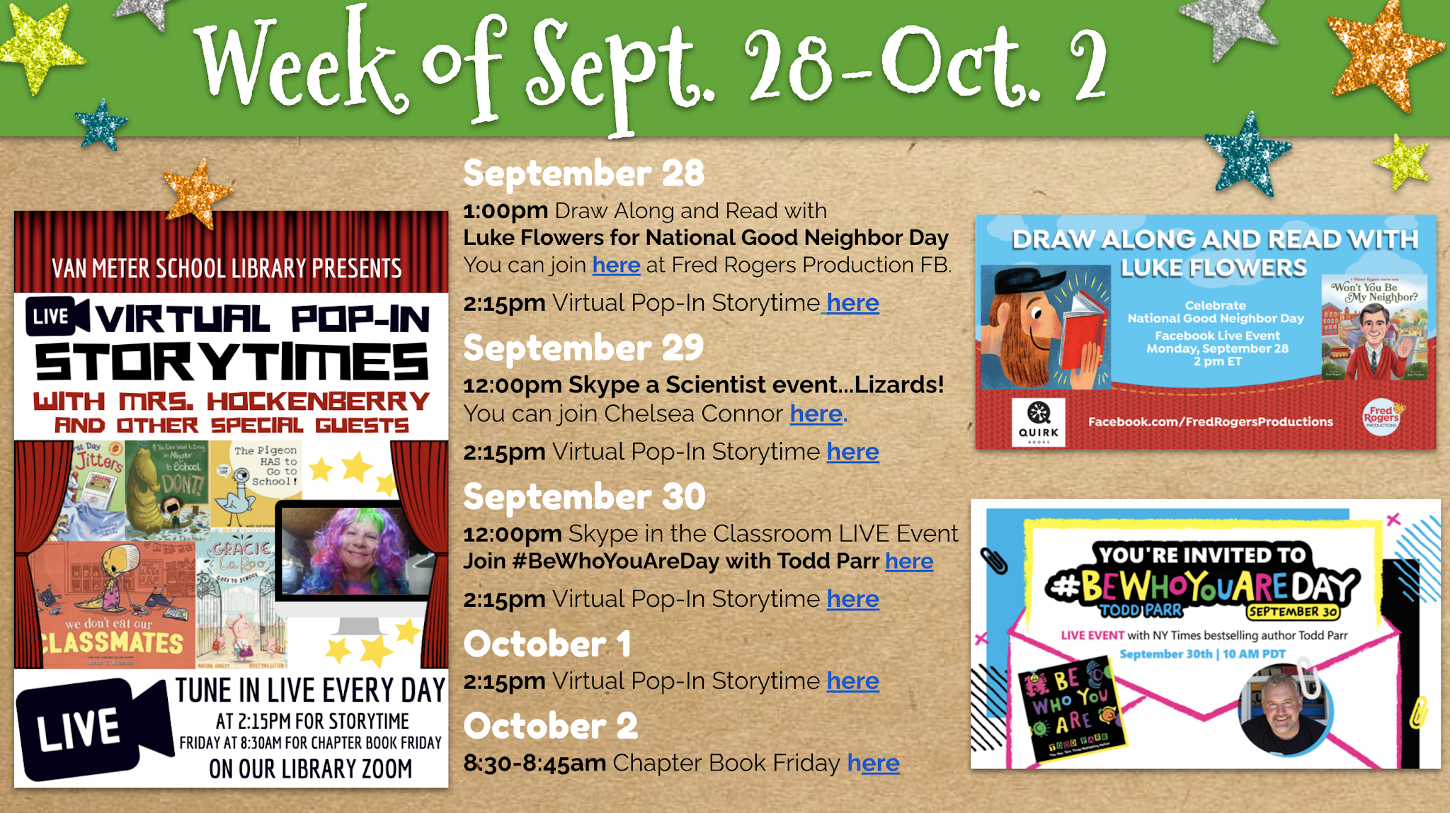 The Library Voice: This Weeks Special Events For Your Students & School ...