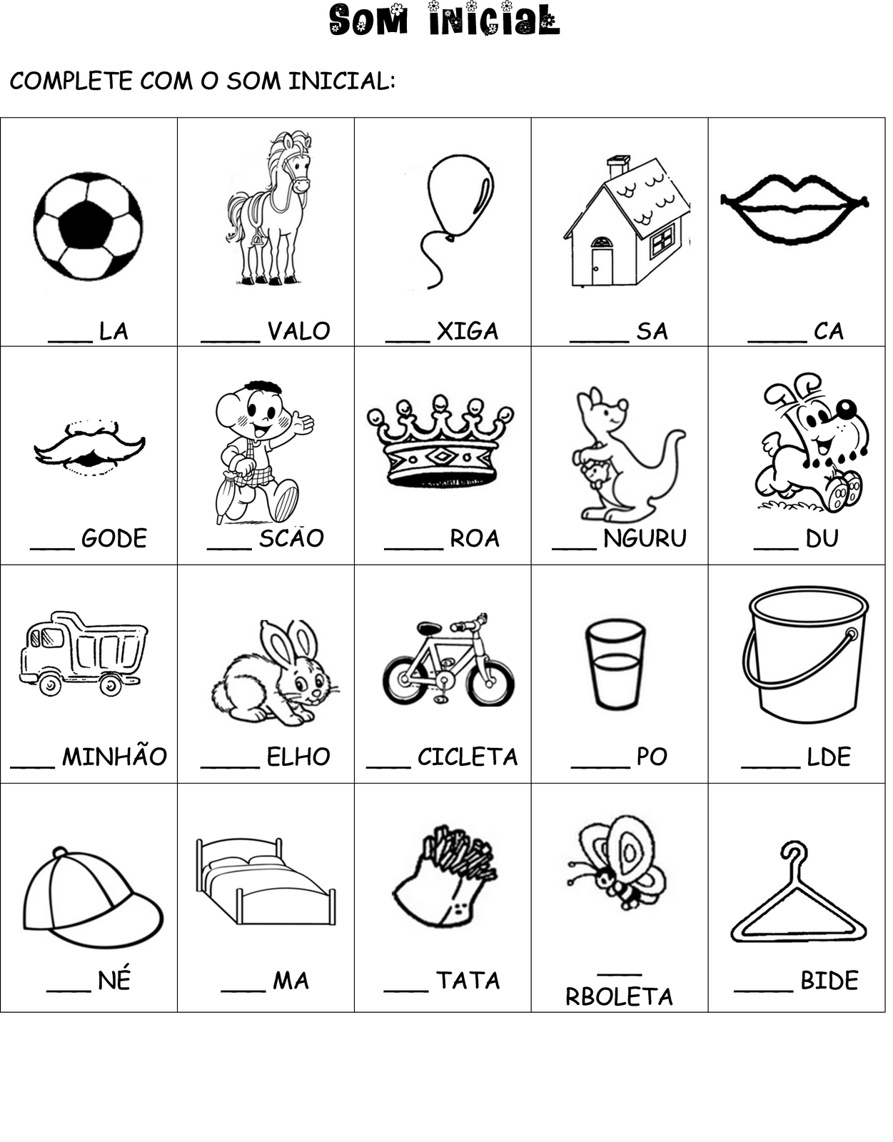 Atividades Para Trabalhar O Som Das Letras - FDPLEARN