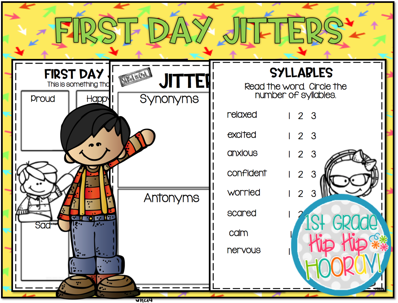 1st Grade Hip Hip Hooray!: First Day Jitters!!
