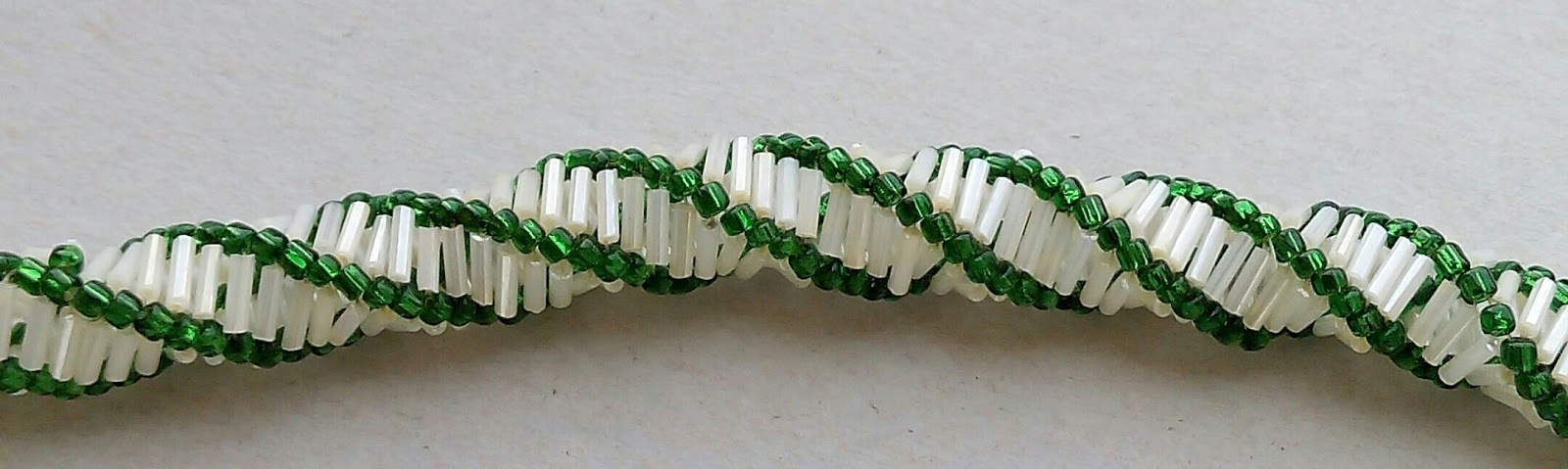 Beadination: Bugle Beads Spiral Necklace Tutorial