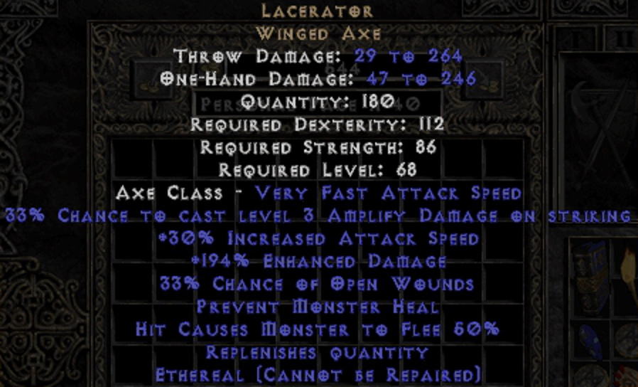 Best cRPGs: THROWBARB Build, Diablo 2 Resurrected