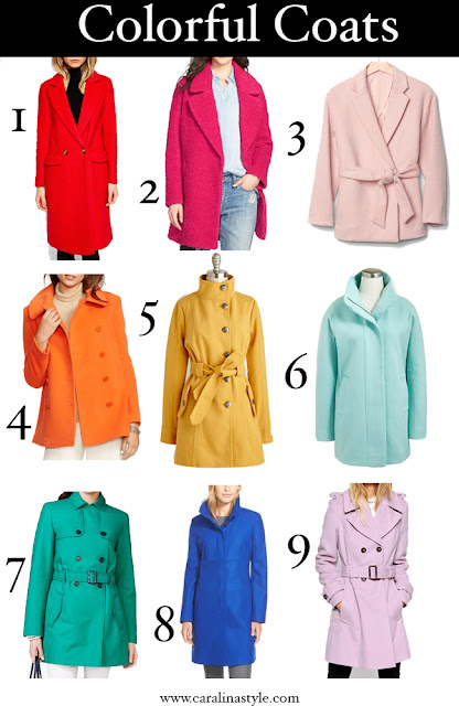 Colorful Coats | Caralina Style
