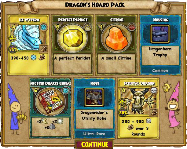Wizard101 Dragon's Hoard Pack Review - Swordroll's Blog | Wizard101 ...