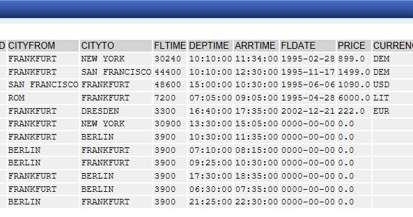 SAP ABAP 4 Tutorial: Right Outer Join