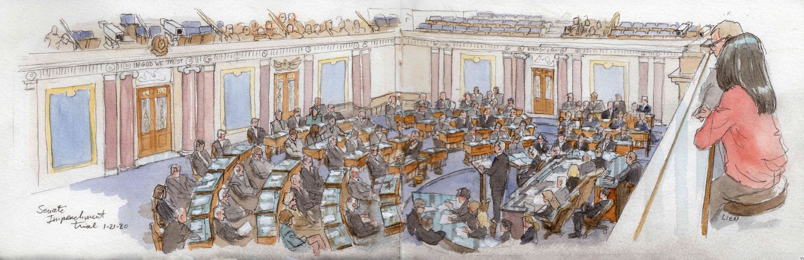 Gurney Journey: Sketches from the Impeachment Trial