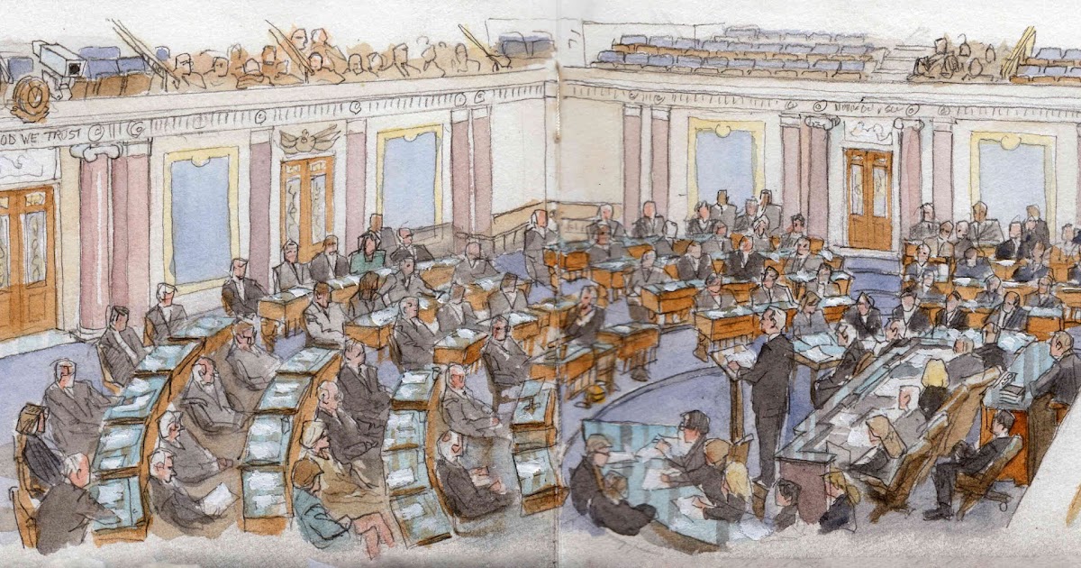 Gurney Journey: Sketches from the Impeachment Trial