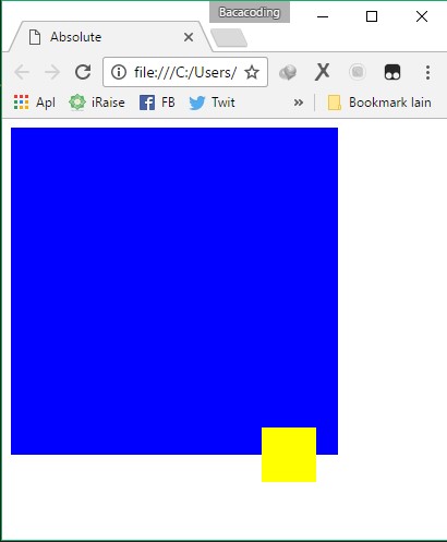Cara Memposisikan Website Menjadi Absolute (Positioning CSS) - BACA CODING
