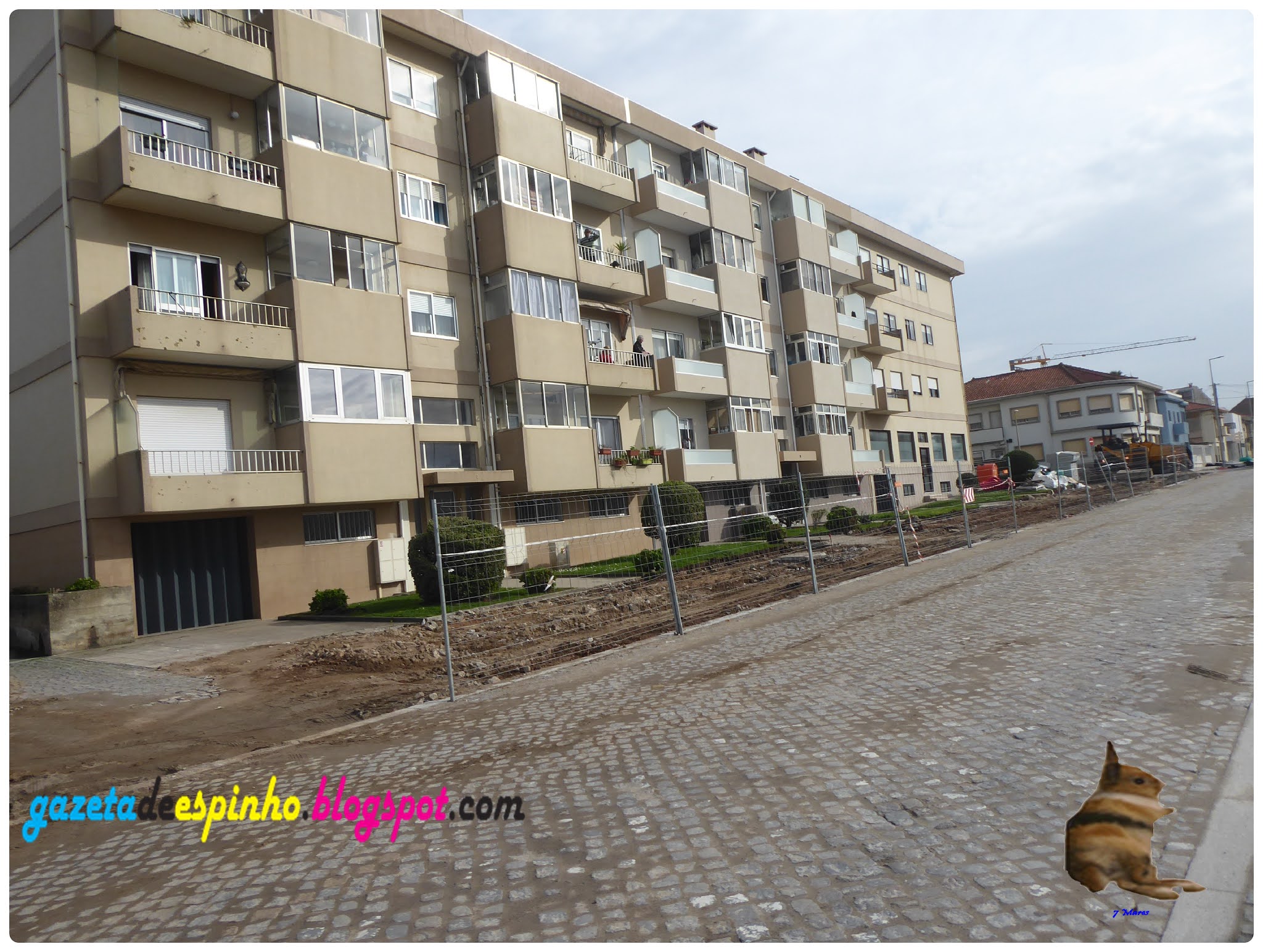 Gazeta de Espinho: Na requalificação Rua 20 primeira parte está concluída