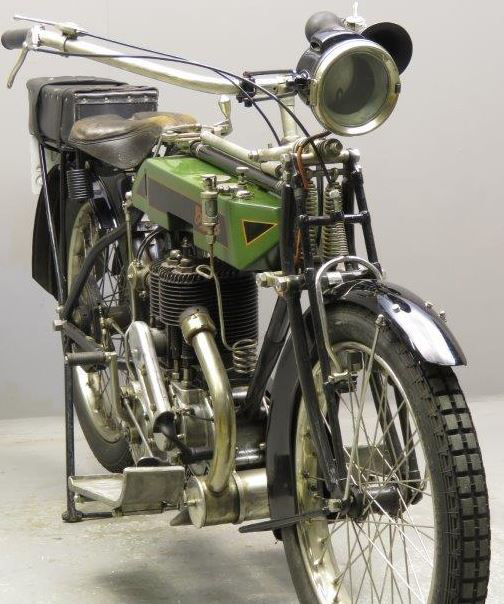 RoyalEnfields.com: Royal Enfield flat-tank motorcycle seen on old post card