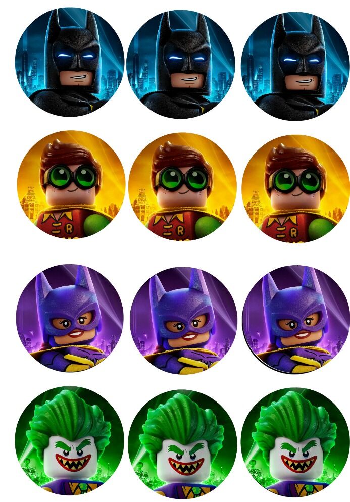 Batman Lego: Etiquetas o Toppers para Cupcakes para Imprimir Gratis ...