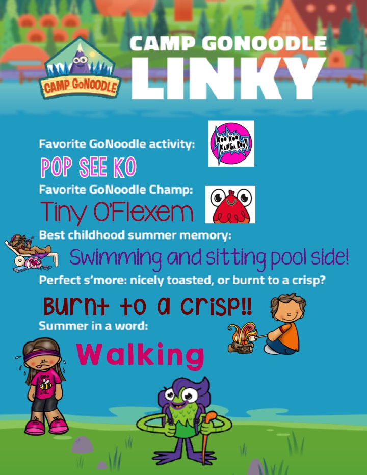 Summer Camp GoNoodle ~ Flipping for First