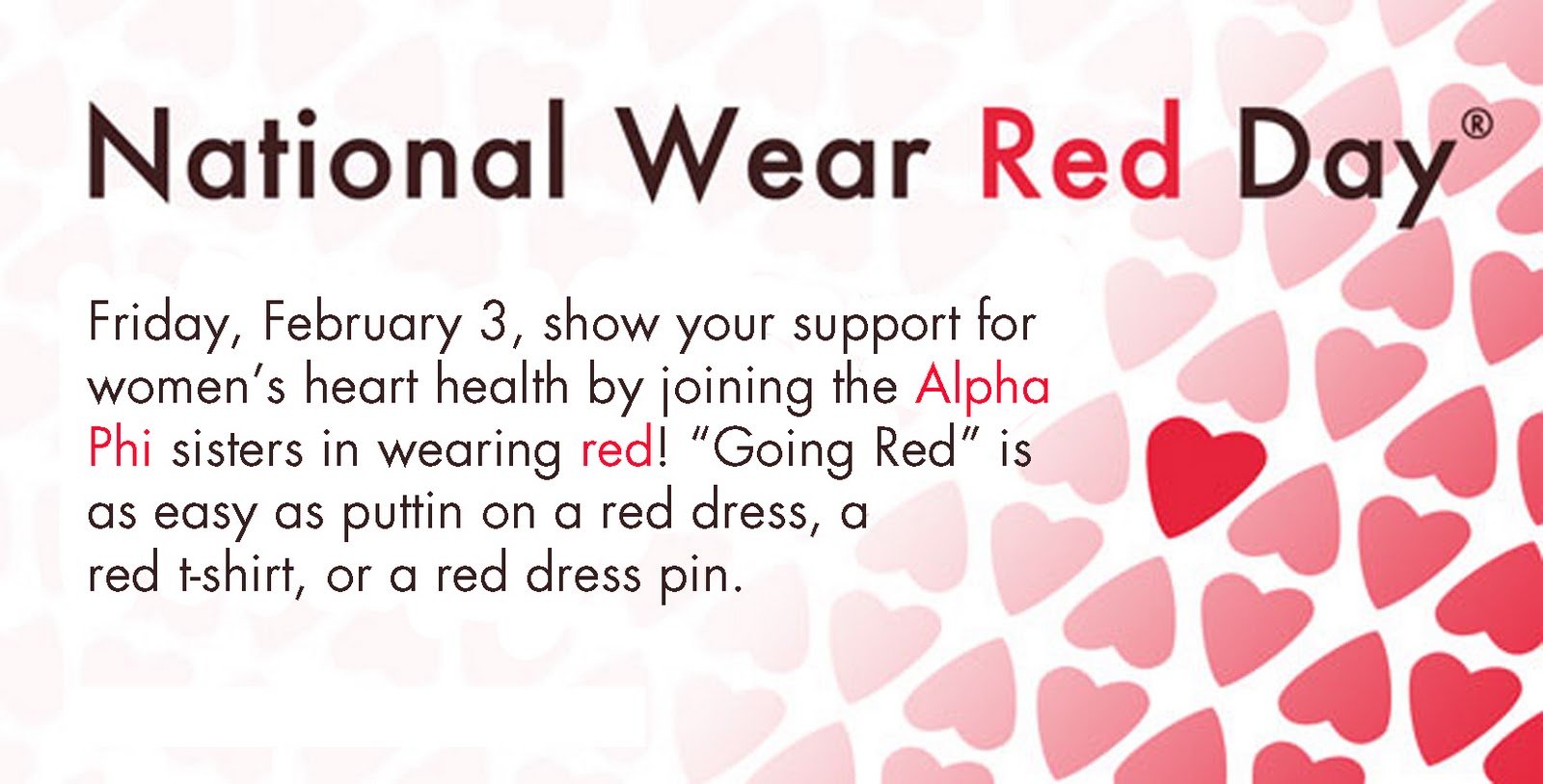 the CAT's meow: national wear red day