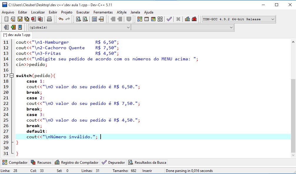 Universe Tutorial | Tutoriais, Downloads e Curiosidades: DEV-C++ #6 ...