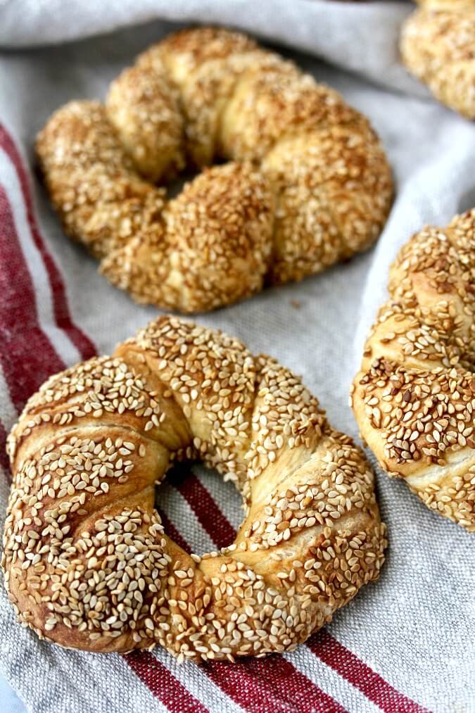 Simit - Turkish Sesame "Bagels" | Karen's Kitchen Stories