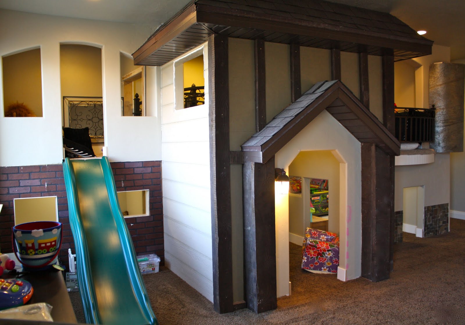 Dwelling by Design: Playroom Tour: Creating a Playhouse INSIDE your House!