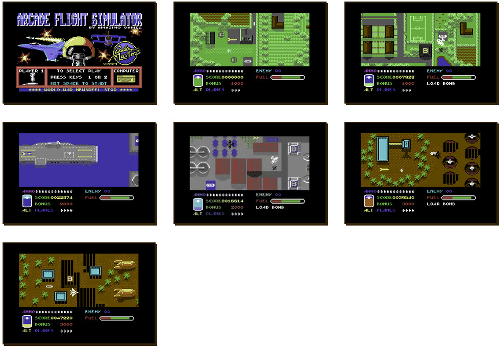 Arcade Flight Simulator Commodore 64 - 1989 - Video ARCADE GAME