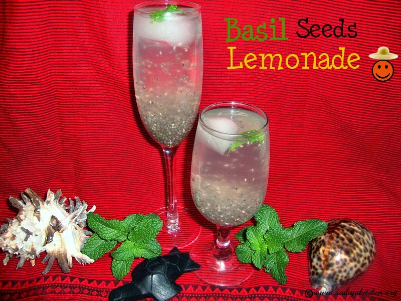 Sailaja Kitchen...A site for all food lovers!: Basil Seeds Lemonade ...