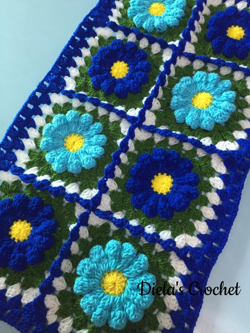 DIELA'S CROCHET: Crochet Bunga Daisy lagi