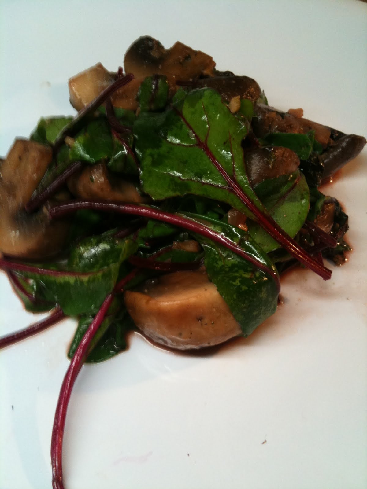 What's Cooking Trenton?: Baby Beet Greens and Mushrooms (Sunday, April ...