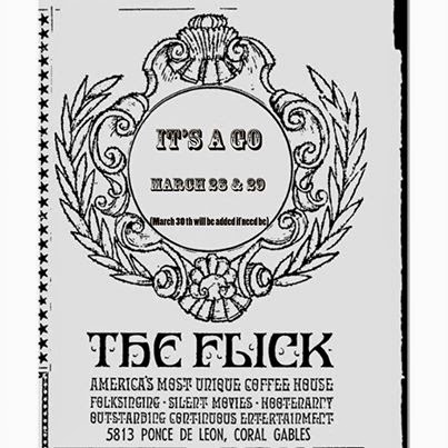 Coconut Grove Grapevine: Returning to the Flick Coffee House