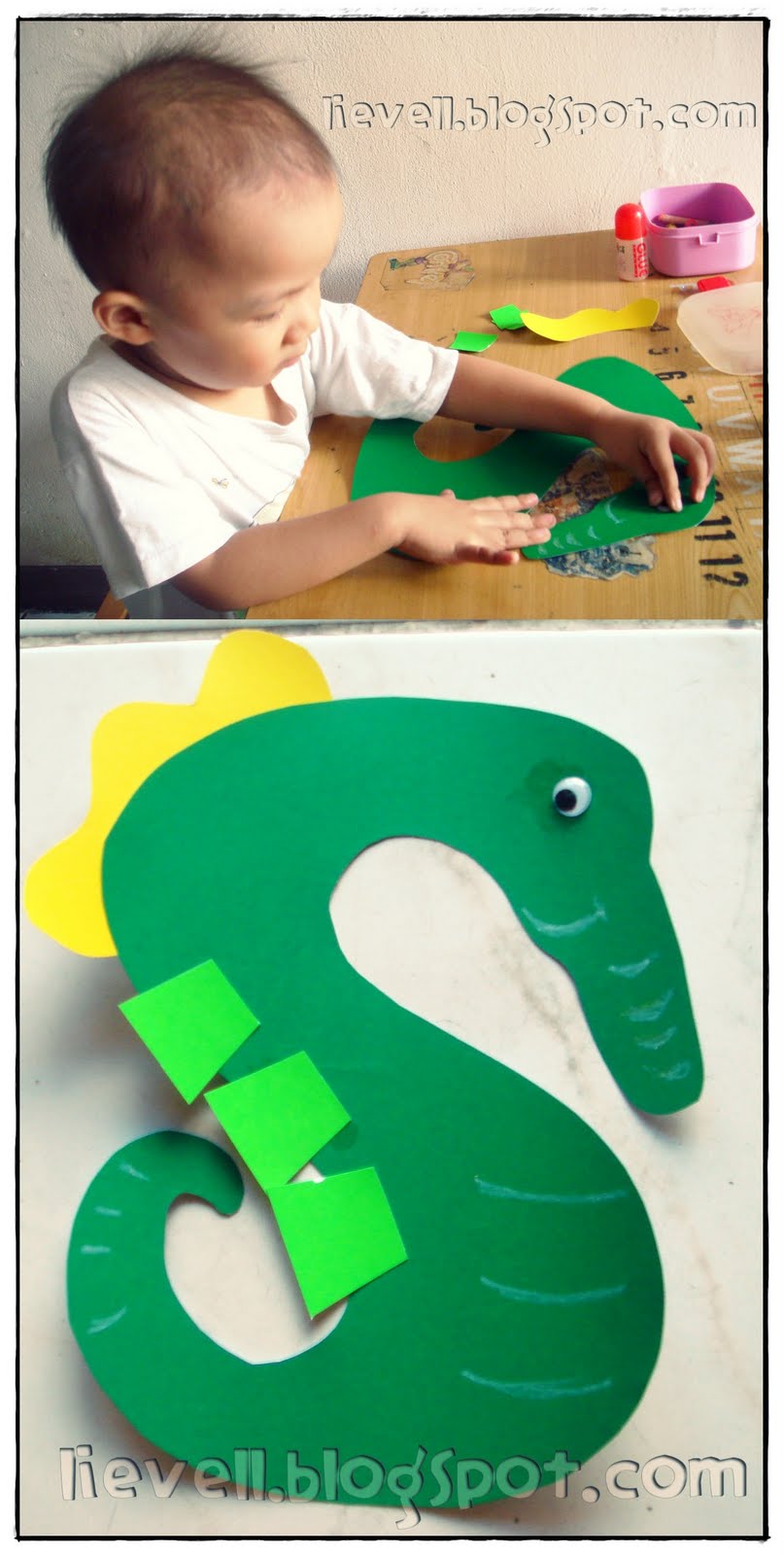 Simply-hood: Craft : Letter S - Seahorse
